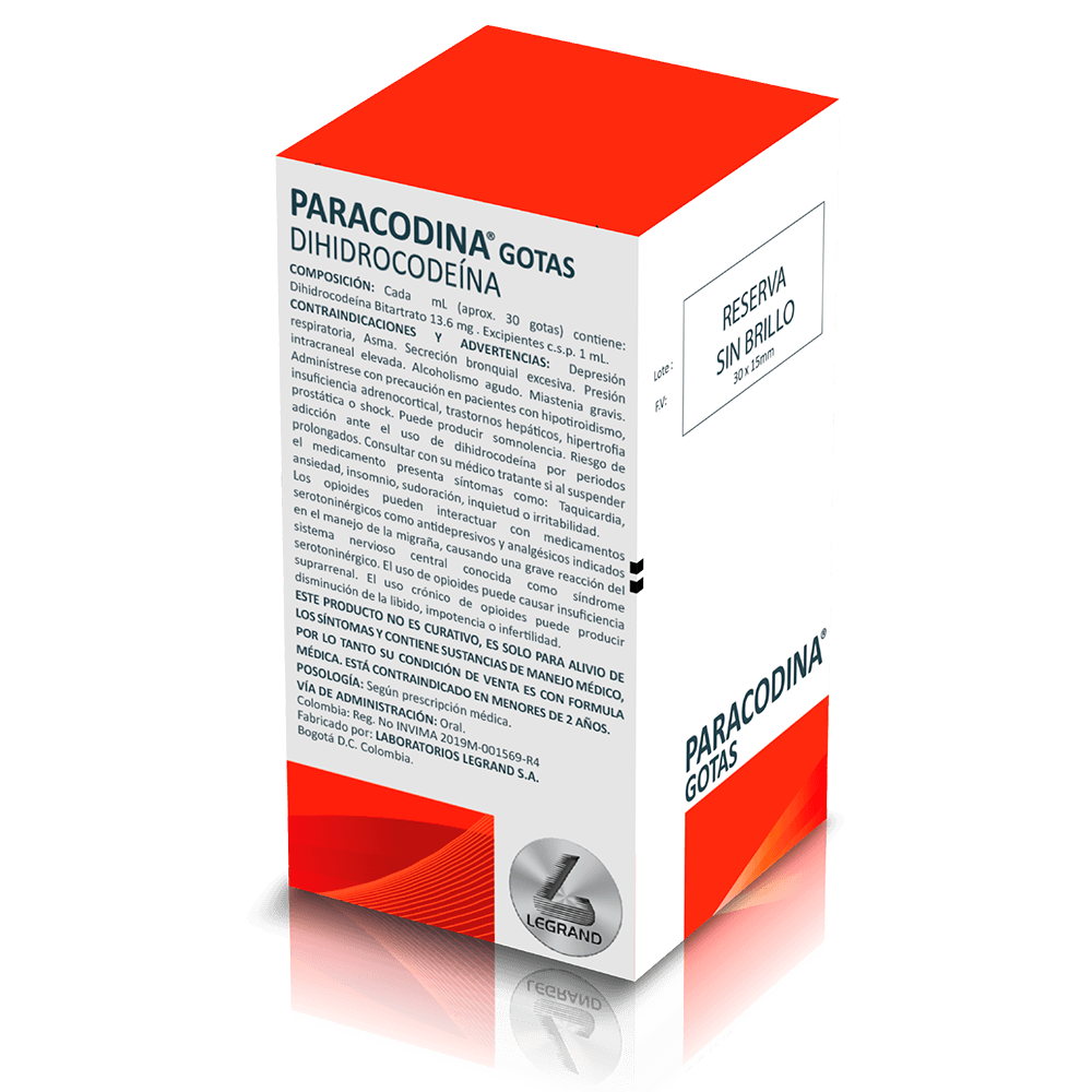 PARACODINA GOTAS - Laboratorios Legrand